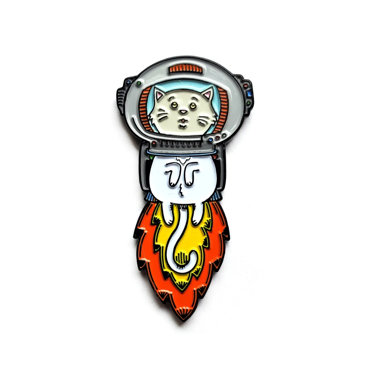 Astronaut Space Cat Enamel Pin | White Cat / Standar... | Madzhouse